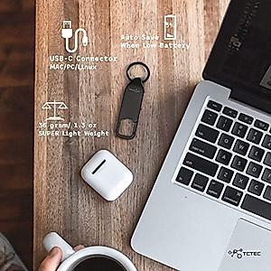 64GB TCTEC Keychain Voice Recorder, Voice Activated Recorder with 750 Hours Recording Capacity, Audio Noise Reduction with Playback, for Lectures, Meetings, Interviews