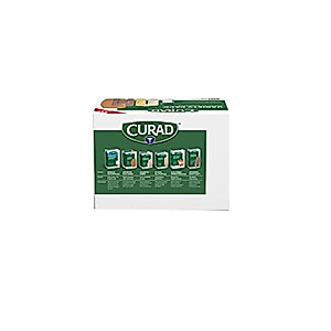 Curad Bulk Variety Pack Assorted Bandages, Flex-Fabric, Waterproof, Plastic, Knuckle, Heavy Duty Bandages (320Count)