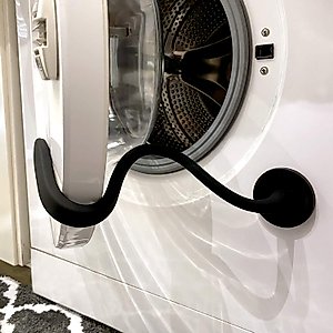 Spidfee Front Load Washer Door Prop, Magnetic Flexible Washer and Dryer Door Support Keep Washer Drying Door Open to Keep Dry - Black