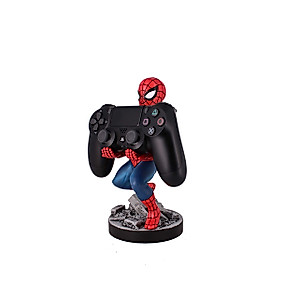Exquisite Gaming: Marvel: The Amazing Spider-Man - Original Mobile Phone & Gaming Controller Holder, Device Stand, Cable Guys, Licensed Figure 8 Inch