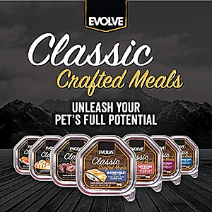 Evolve Pet Food Classic Crafted Meals Chicken Recipe Dog Food, 3.5 Ounce (Pack of 15)