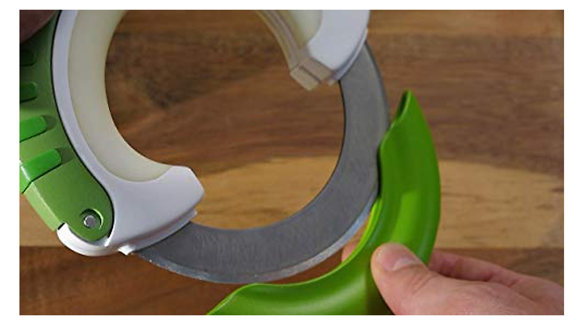 Chef Randall Rock Chop & Rolling Knife - Green, Extra Blade