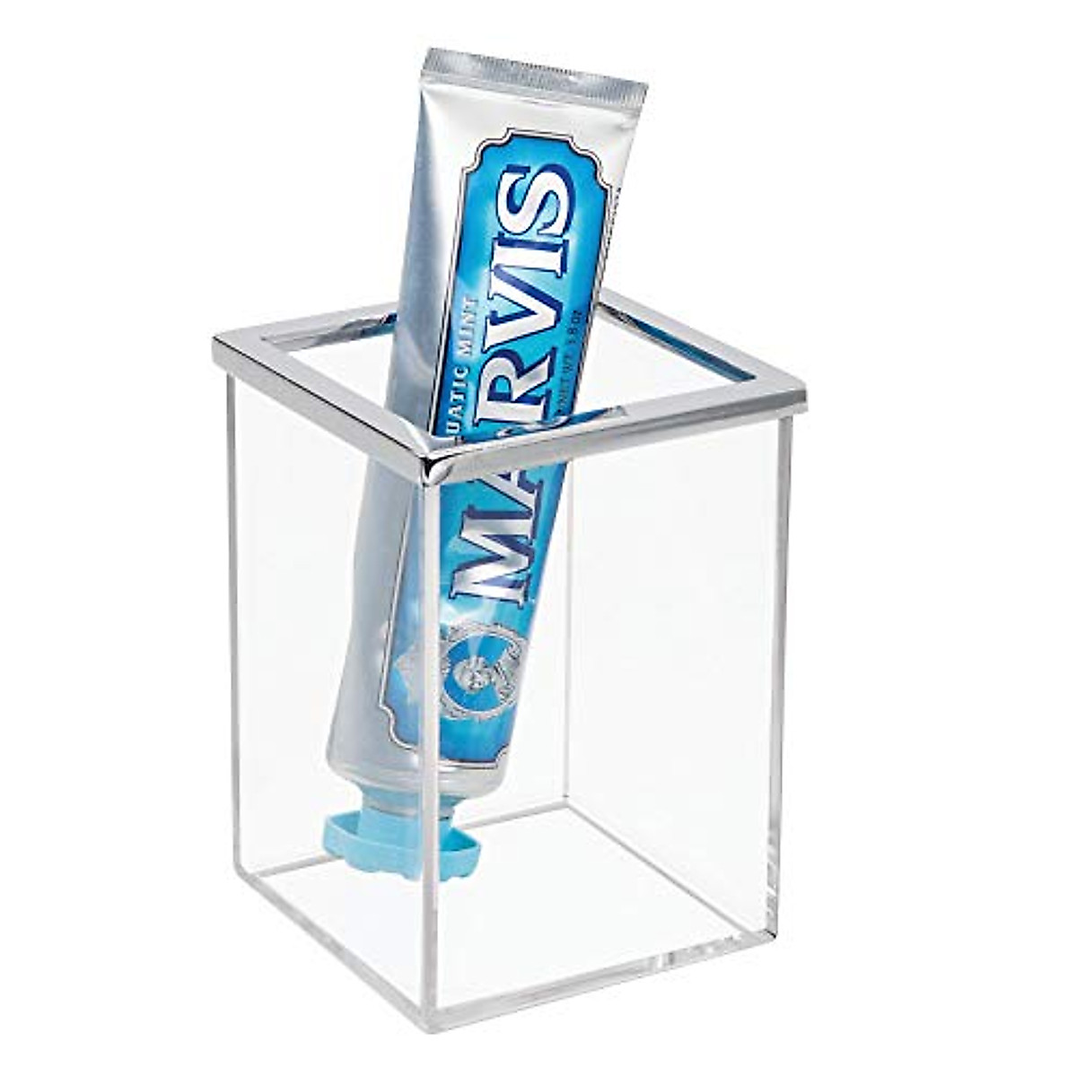 iDesign Clarity BPA-Free Plastic Customizable 4-Piece Organizer, 6.5" x 6.5" x 4.53"