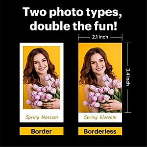 KODAK Mini Shot 2 Retro 4PASS 2-in-1 Instant Digital Camera and Photo Printer (2.1x3.4 inches) + 68 Sheets Gift Bundle, White