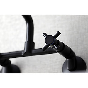 Kingston Brass KS423MB Concord Kitchen Faucet, Matte Black