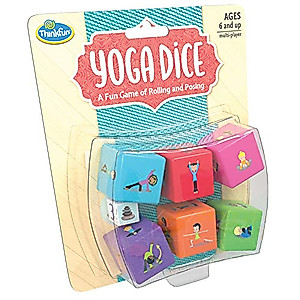 Think Fun Yoga Dice Game for Boys and Girls Ages 6 and Up - Learn Yoga With a Game,Multi,1844