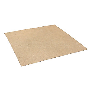 CleverDelights 48 Inch Burlap Square - Premium Jute Burlap Fabric - Finished Edges - 48" x 48"