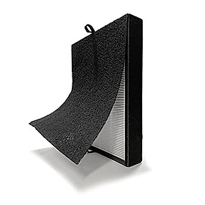 Nispira True HEPA Filter Replacement Compatible with Breathe 45i Flex Air purifier. Compared to Part B4-Fresh FL40-Silver-Carbon B4-Odor, 1 Pack