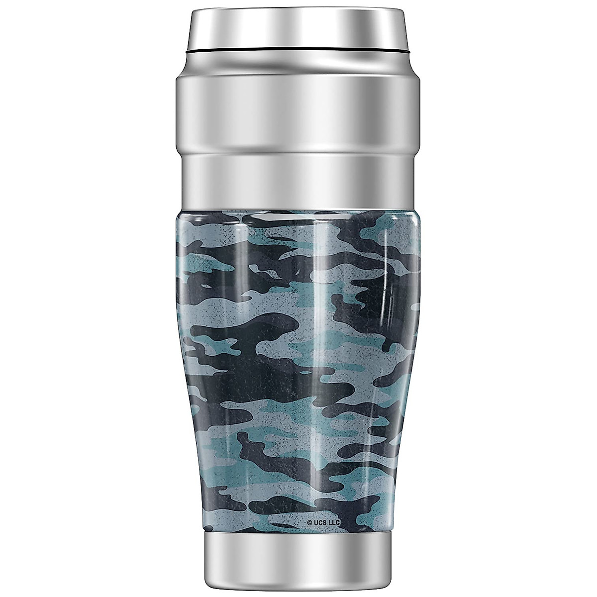 THERMOS Jaws Camo Jaws STAINLESS KING Stainless Steel Travel Tumbler, Vacuum insulated & Double Wall, 16oz