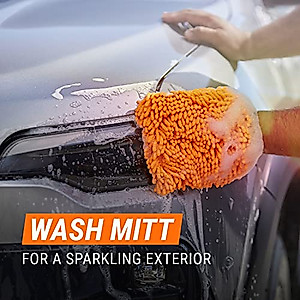 Car Wash Kit by Armor All, Includes Car Wash Soap, Wash Mitt & Microfiber Towel