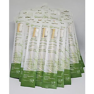 Oratrue Pack of 25 Bamboo Toothbrushes Medium Bristles US Company Packaged Individually Packaged Dentist Created UV Light Exposed