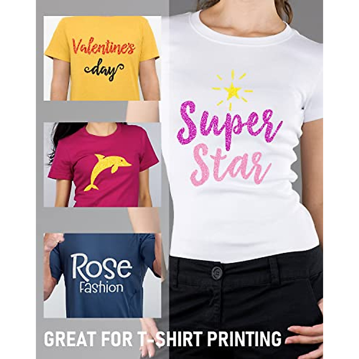 Nicpro 100 PCS Accessories Bundle for Cricut Machine Maker Cricut Tool kit with (12x12") 10 Heat Transfer Vinyl, 32 Adhesive Vinyl Sheets, Weeding Tools, 2 Cutting Mats, 24 Colored Pen for Beginner