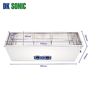 DK SONIC 30L Ultrasonic Gun Cleaner with Timer Basket and Stainless Steel Tank for Rifle,Guns Parts, Bullets,Military Supplies, Brass,Carburetor,Engine Parts(30L, 110V)