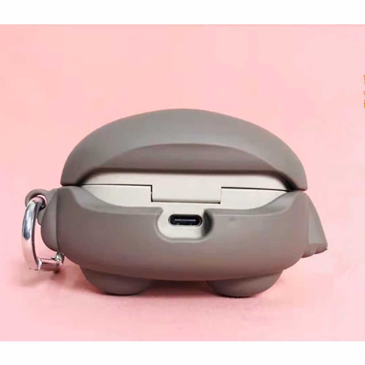 AOLABOKY Cute Shiba Inu/Shark Case for Sony WF-1000XM4 Case Silicone Earphone Protective Case with Hook Gifts Suitable for Family and Friends (White)