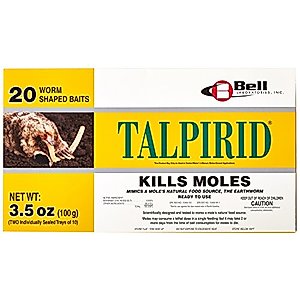 Bell Laboratories Talpirid 7150 Mole Bait Worms, 20 Count