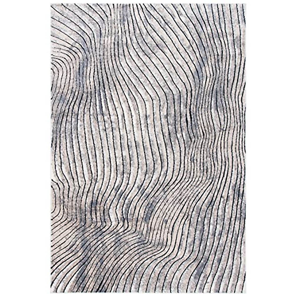 SAFAVIEH Lagoon Collection 5'5" x 7'7" Beige/Grey LGN178B Distressed Non-Shedding Living Room Bedroom Dining Home Office Area Rug