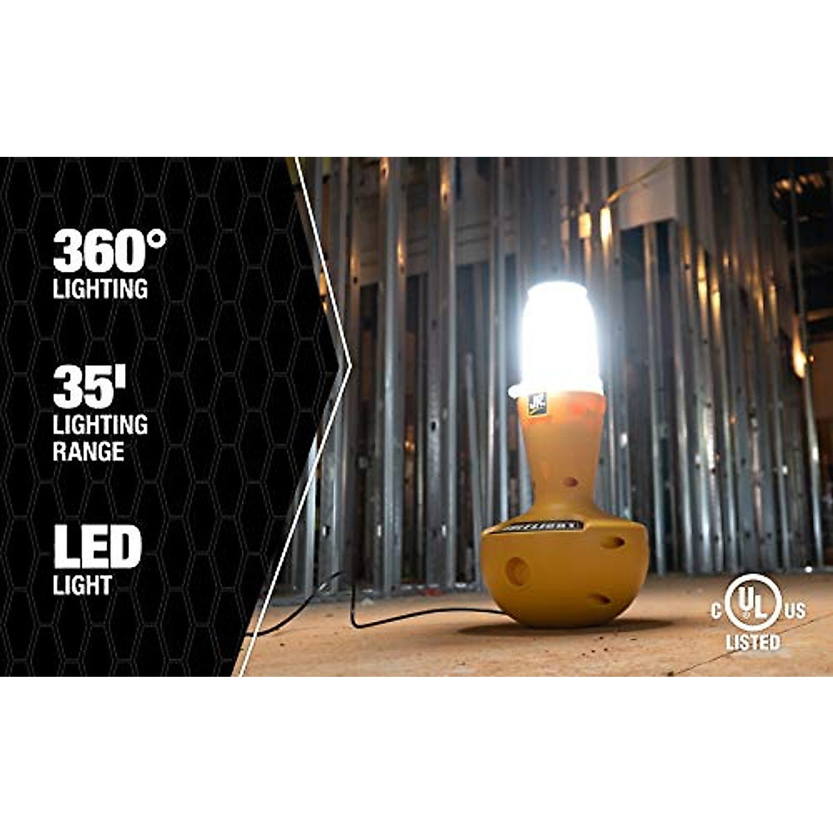 Wobble Light 111206 Wobbel Light LED, Yellow/Black