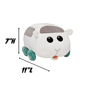 MGA Entertainment Pui Pui Molcar 11-Inch Shiromo, Ultrasoft Stuffed Animal Medium Plush Toy, Gift for Kids Girls Boys Collectors Ages 3 4 5 6 7+