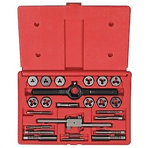 Irwin Hanson Steel Metric Tap and Die Set 24 pc.