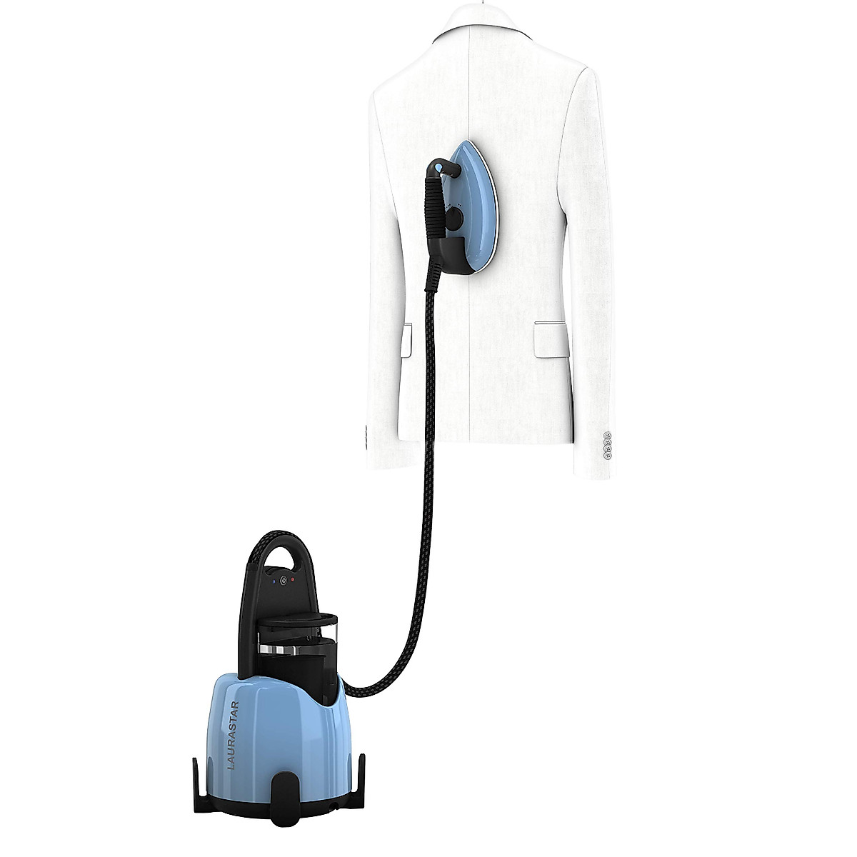 Laurastar Lift Plus Steam Iron in Blue Sky: Swiss Engineered 3-in-1 Steam Generator that Irons, Steams, and Purifies Your Clothes