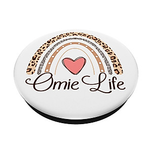 Omie Life Boho Rainbow Funny Grandma Omie PopSockets Swappable PopGrip