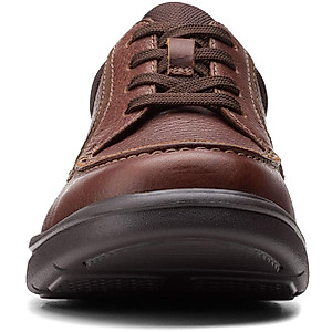 Clarks mens Bradley Vibe Oxford, Tan Tumbled Leather, 13 US