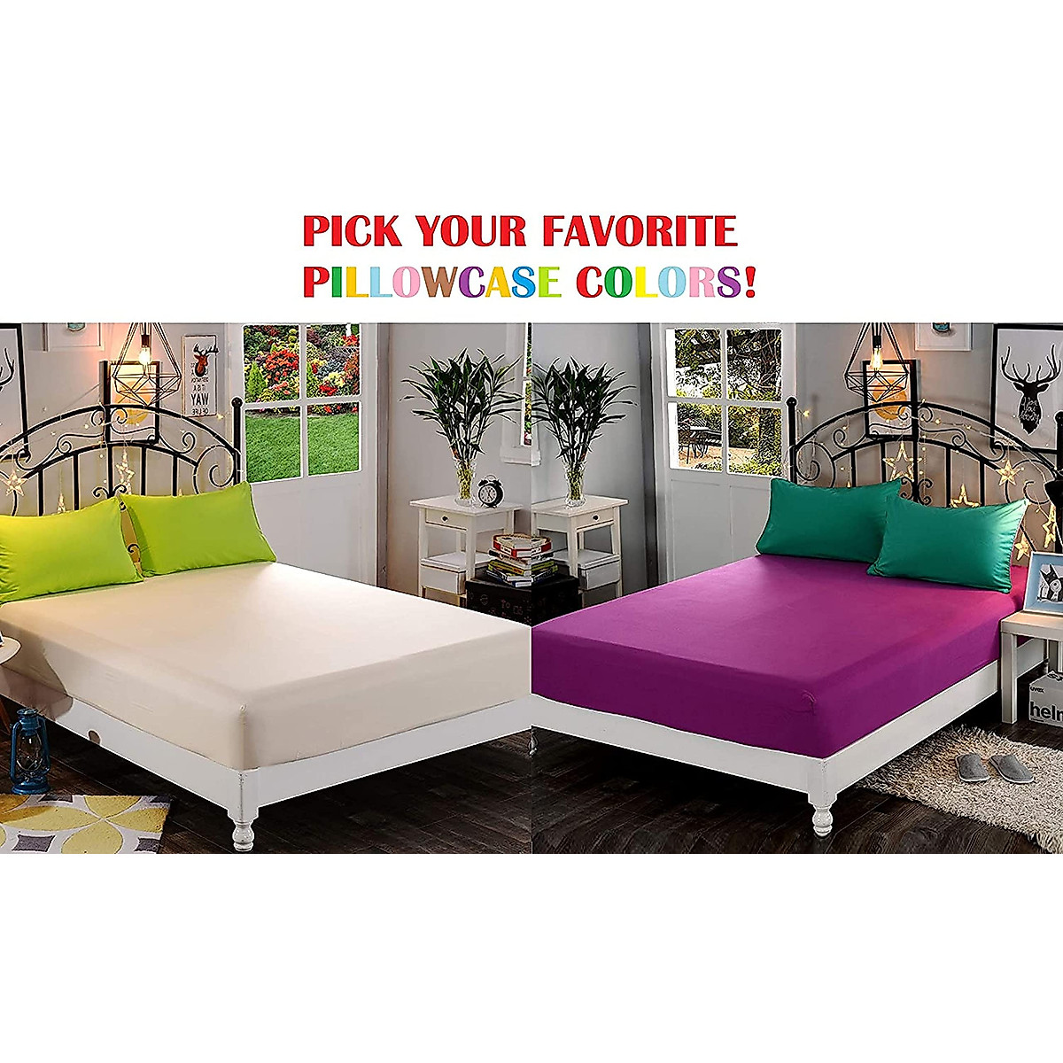 Elegant Comfort Premium Hotel Quality 1-Piece Fitted Sheet, Luxury & Softest 1500 Thread Count Egyptian Quality Bedding Fitted Sheet Deep Pocket up to 16 inch, Wrinkle and Fade Resistant, King, White