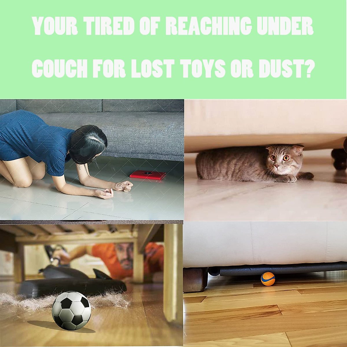 3 inch Toy Stopper Under Couch，Under Couch Blocker For Pets，Toy Blocker For Under Couch Carpet，Under Couch Bumper，Under Couch Blockers，Sofa Bloker，Under Bed Blockers For Dogs，Pet Couch Blocker
