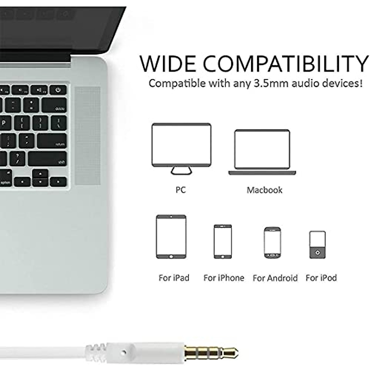 2 Pack-Earbuds Headphones with 3.5mm Plug [MFi Certified] Wired Earphones with Mic, Volume Control Compatible with iPhone,iPad,iPod,Computer,MP3/4,Android and Most 3.5mm Audio Devices