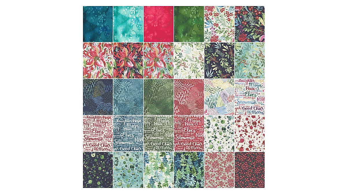 Moda Fabrics Comfort & Joy Charm Pack - 42 Precut Squares