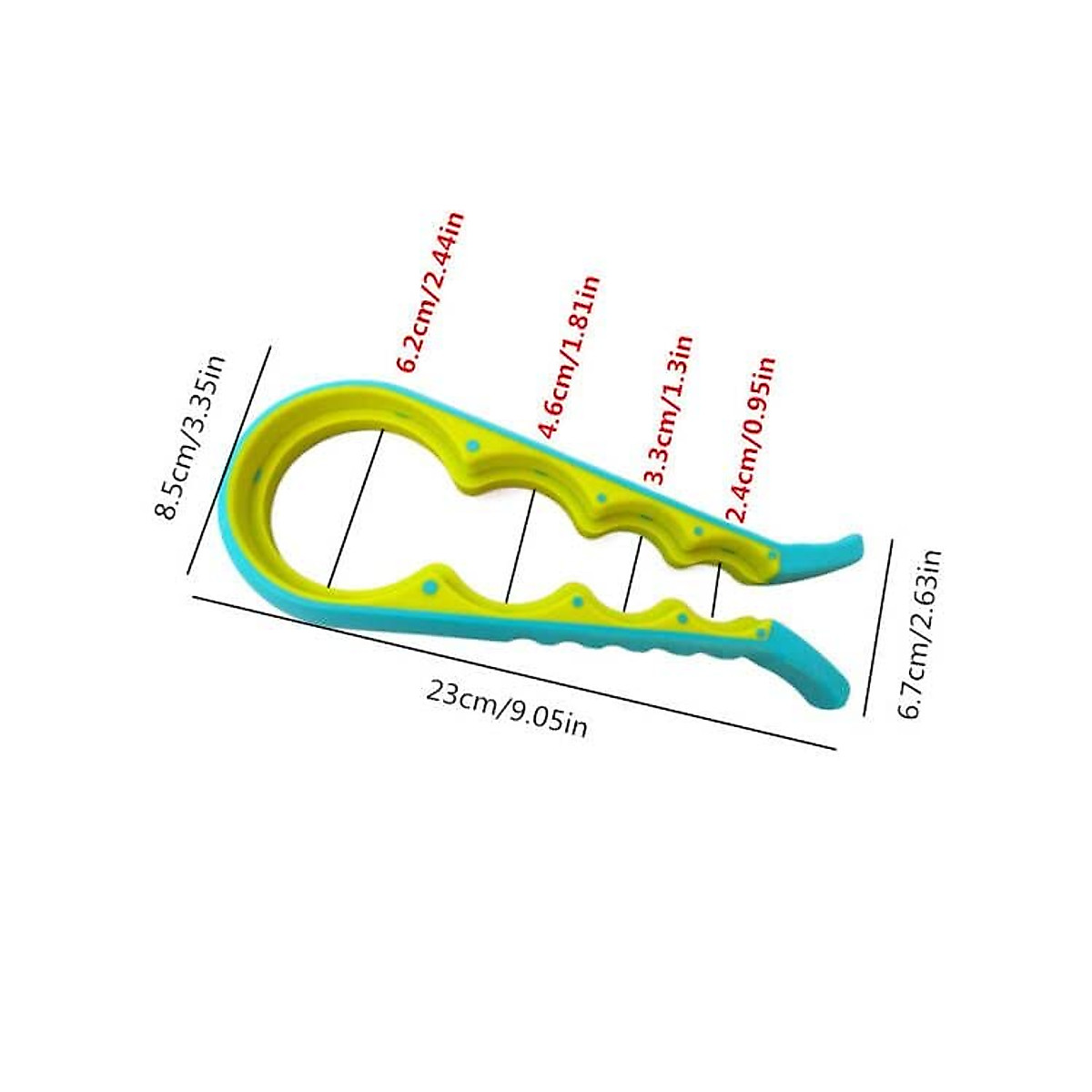 Multi-Purpose Adjustable Rubber Strap Wrench Opener, Easy Open Jar Openers Tighten Bottle Jar Can Opener for Weak Hands, Elderly and Arthritis Sufferers (2 Pack)