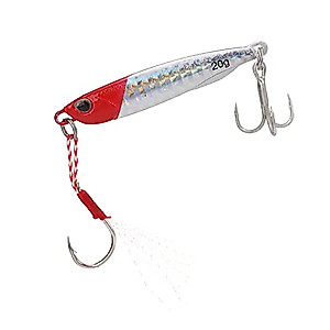 Velaurs 20g Fishing Line Portable Reusable Fishing Line Red head and silver body (VelaursNpvZ-11)