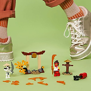 LEGO NINJAGO Epic Battle Set – Kai vs. Skulkin 71730 Building Kit; Ninja Playset Featuring a Spinning Battle Toy, New 2021 (61 Pieces)