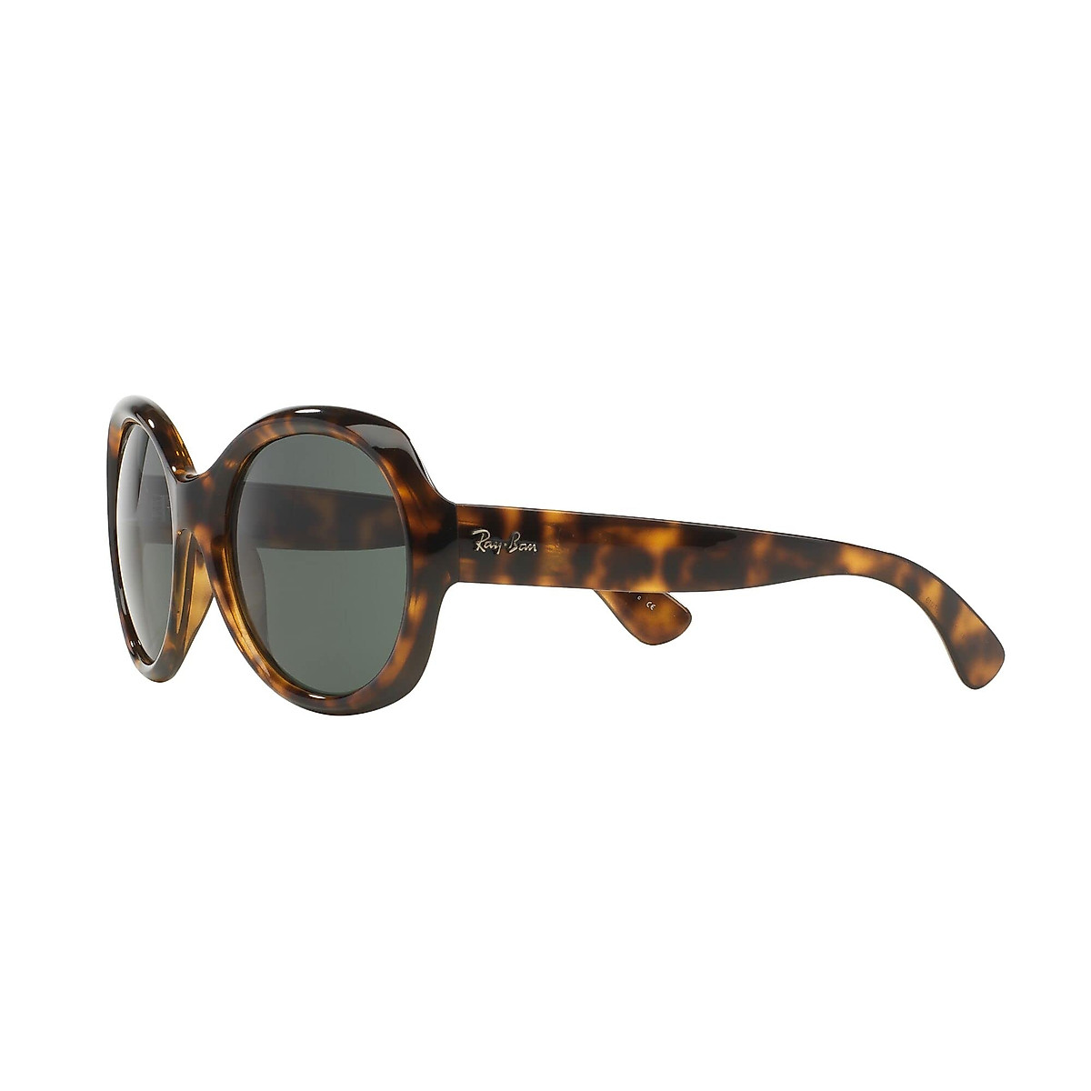 Ray-Ban Women's RB4191 Round Sunglasses, Light Havana, 57mm