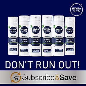 Nivea for Men Sensitive Shave Foam, 7 Ounce