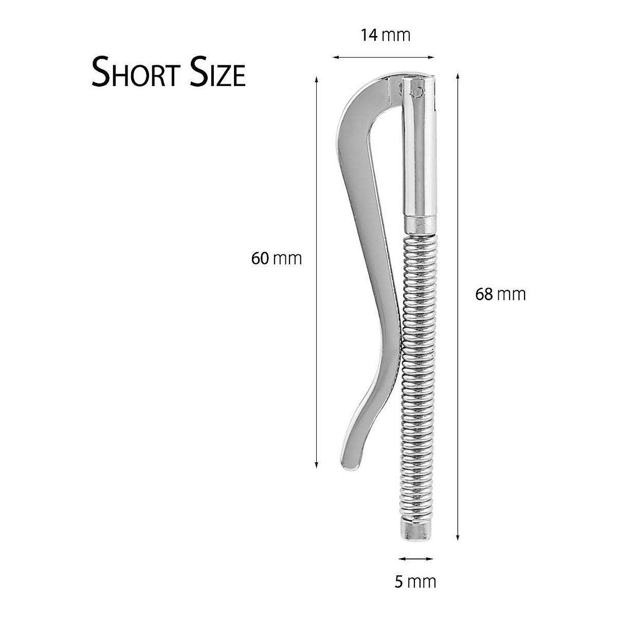 YBONNE 2Pcs 68mm Spring Metal Money Clip Insert Bar Replacement for Bifold Wallet