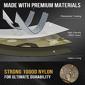 OneTigris Tactical Pistol Mag Pouch DD44 - Molle Double Magazine Pouch for 9mm .40 .45 .357 Glock S&W Ruger Springfield HK Quick Release with Plastic Inserts OWB Laser-Cutting