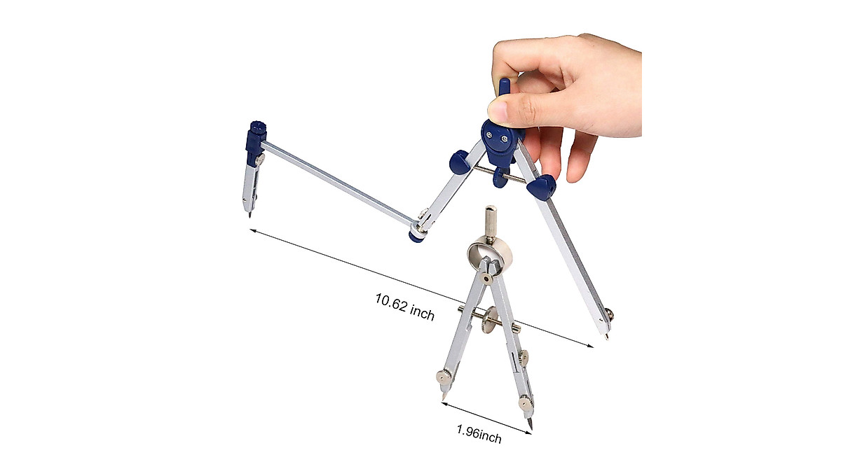 Professional Metal Drawing Compass Kit for Geometry & Drafting