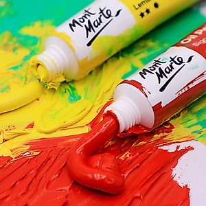 Mont Marte Oil Paint Set Signature 24pc x 0.4oz, Good Coverage, Good Tinting Strength, for Beginners, Students and Artists