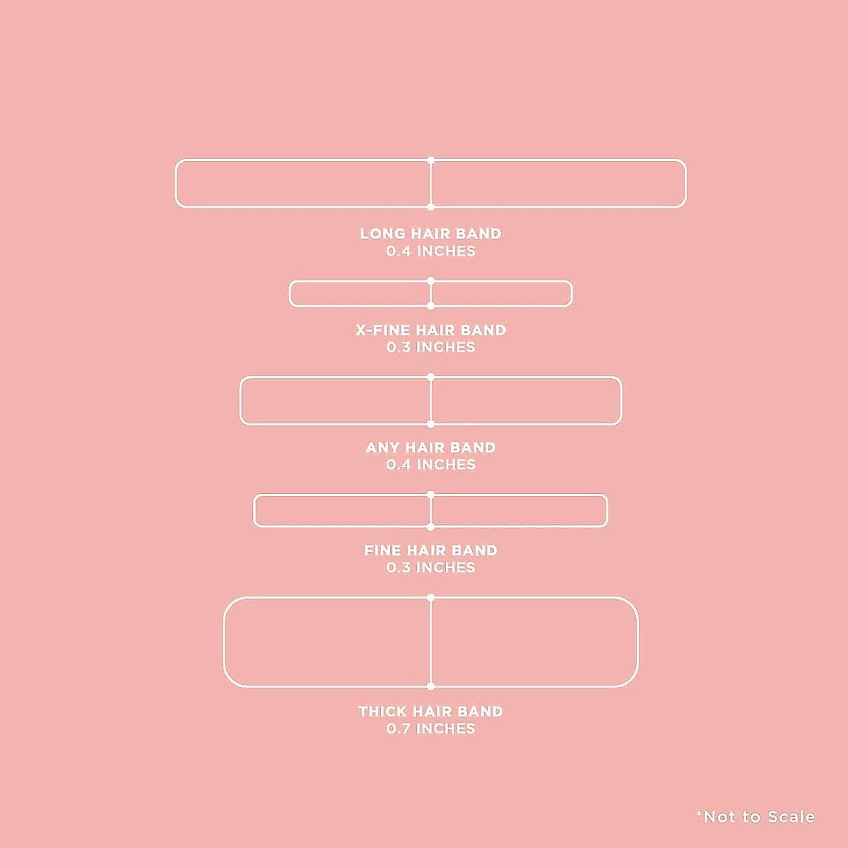 Gimme Beauty - Long & Curly Fit Hair Ties - Neutral - Damage Free Hair Ties - Seamless Microfiber Elastics - Long & Curly Hair Accessories - No Snagging, Dents, or Breakage (6 Count)