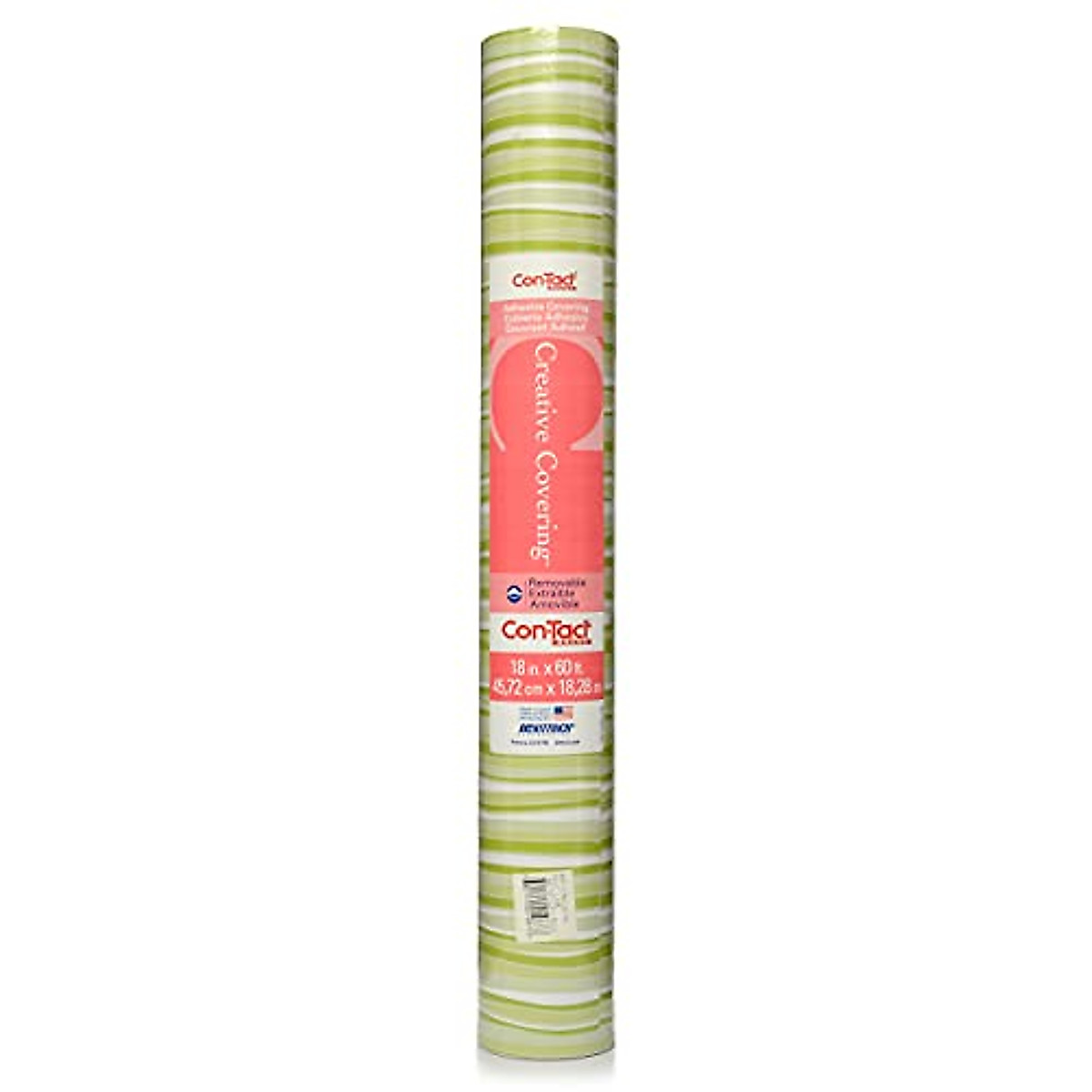 Con-Tact Creative Covering Self-Adhesive Vinyl Shelf and Drawer Liner, 18" x 20', Wave Lime