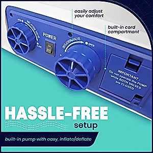 EnerPlex Twin Air Mattress with Built-in Pump - 16 Inch Double Height Inflatable Mattress for Camping, Home & Portable Travel - Durable Blow Up Bed with Dual Pump - Easy to Inflate/Quick Set Up﻿