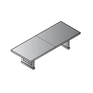 Thaweesuk Shop New 8 FT Cherry Finish Executive Rectangle Shaped Real Wood Conference Table Legs Traditional Racetrack Boardroom Meeting Room Office Table Desk Furniture 96" L x 48" W x 30" H of Set