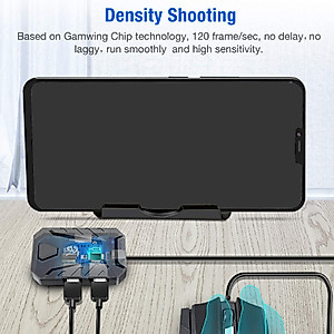 RGB One Hand Mechanical Gaming Keyboard and Mouse, USB Wired 35 Keys Gaming Keyboard Mouse Combo with Mobile Game Controller Adapter Converter for Smartphone(Mix Pro+F6 Keyboard+G2