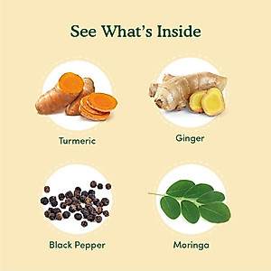 VAHDAM, USDA Organic Turmeric Moringa Herbal Tea Bags (15 Count) Gluten Free, Herbal Blend - Turmeric, Moringa, Ginger, Black Pepper | Individually Wrapped Pyramid Tea Bags | Brew As Hot/Iced