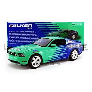2010 Ford Mustang GT Falken Tires 1/18 Diecast Model Car by Greenlight 13552