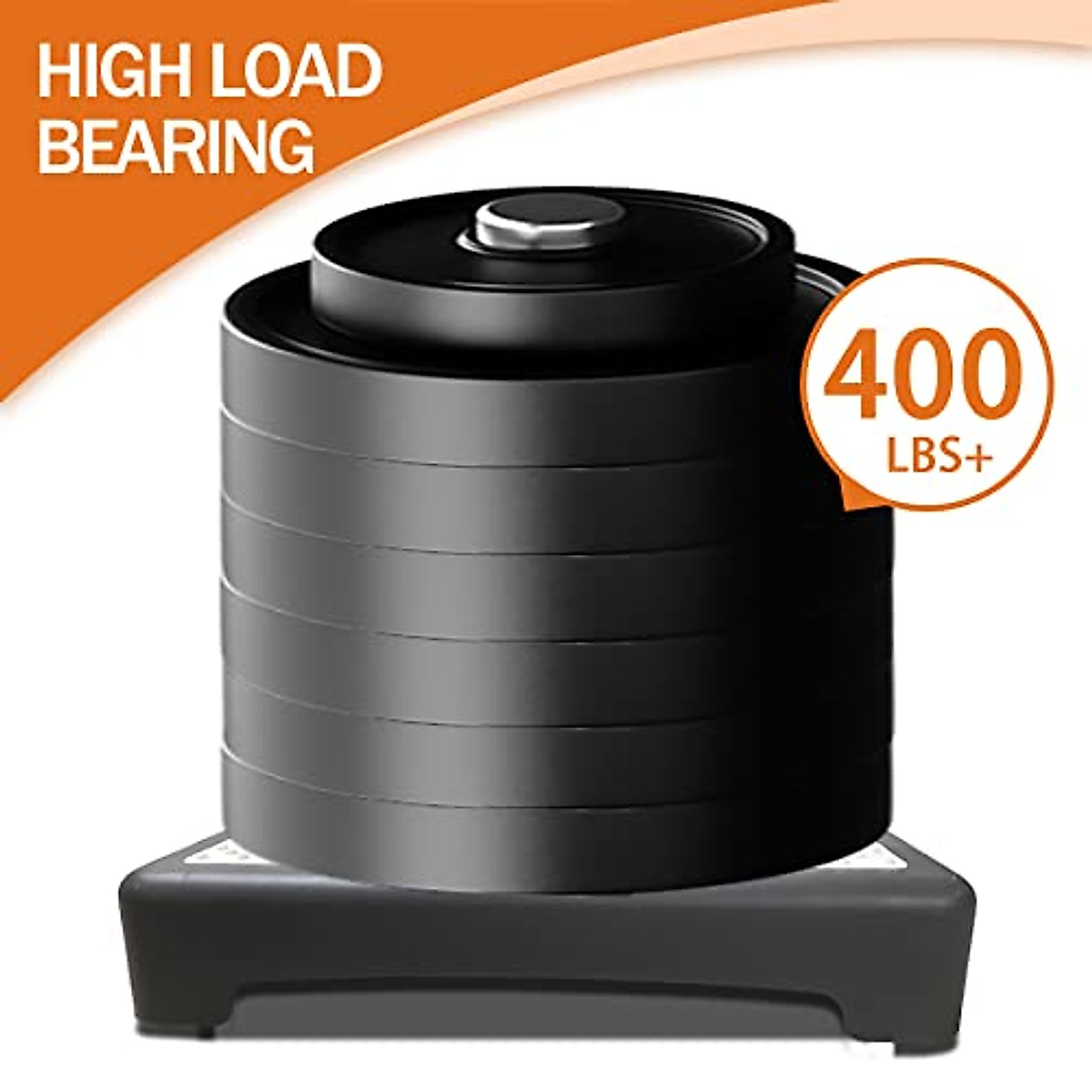 Half Step Stool, Heavy Duty Step Platform with Non-Slip Surface 440 Lbs Load Capacity, Mobility Step Stools for Adults & Elderly Seniors Indoor and Outdoor Use, Medium Size