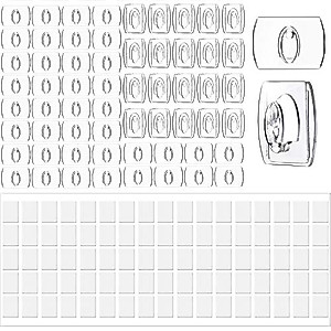 Tatuo 60 Pieces Mini Decorating Hook Clips Holiday Christmas Light Hook Clips Decorating Clips for String Lights Multi-Function Decoration Hanging Clip for Home School Outdoor