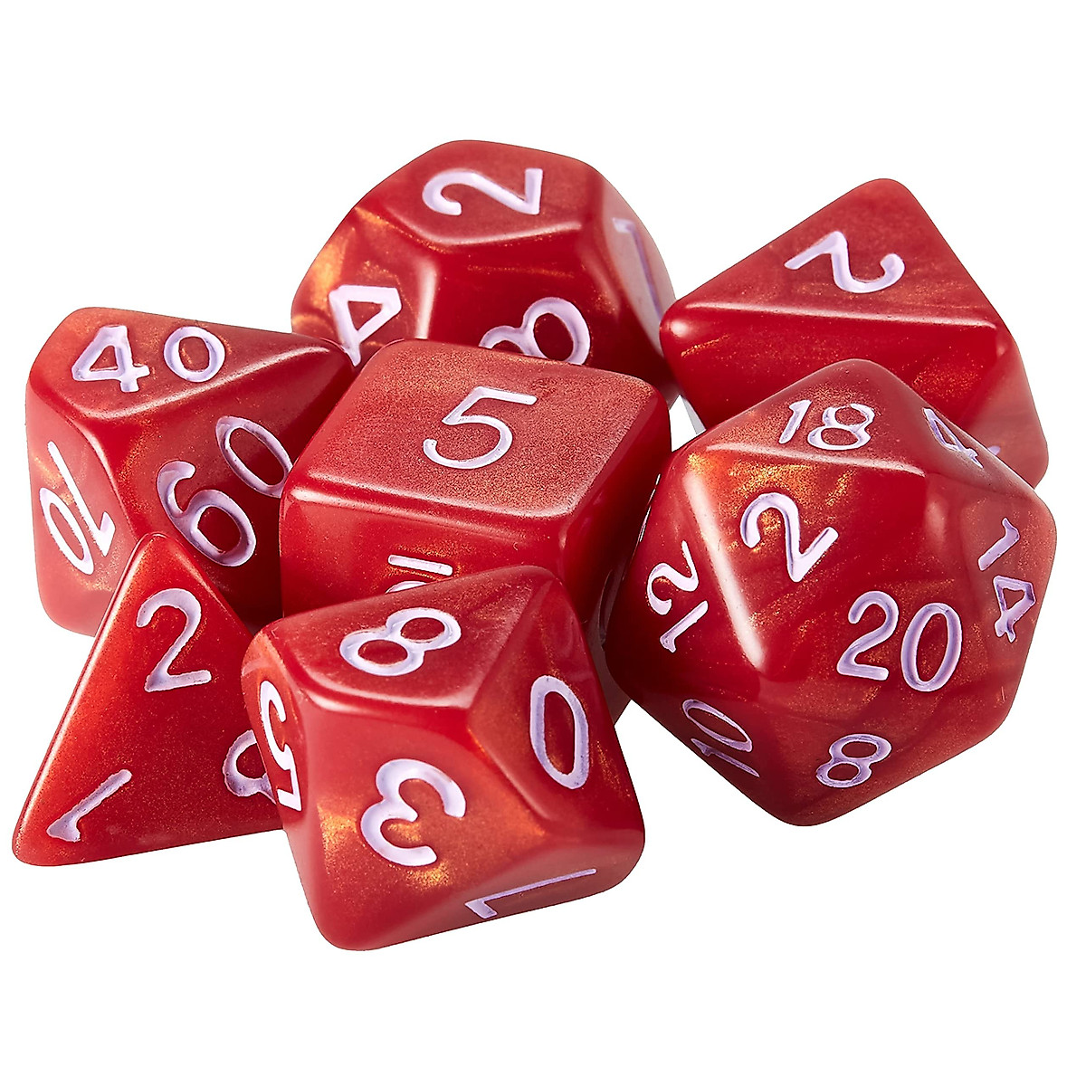 Series IV Set of 7 Tabletop RPG Dice| 7 Different Polyhedral Role Playing Dice per Set| TTRPG DND Dice| Cinderbloom