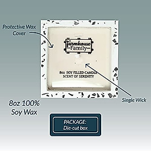Pavilion - 3.5" Square Mom Another Word for Love 100% 8 oz Soy Wax Single Wick Candle - Serenity Scented